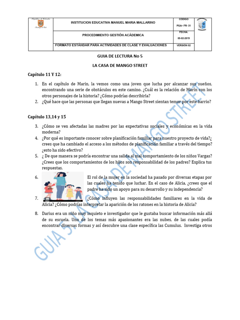 Análisis y Temas de "La Casa de Mango Street" | PDF