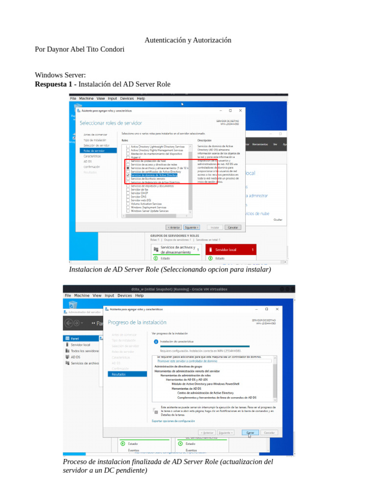 Autenticacion y Autorizacion | PDF | Protocolos de internet | Windows 10