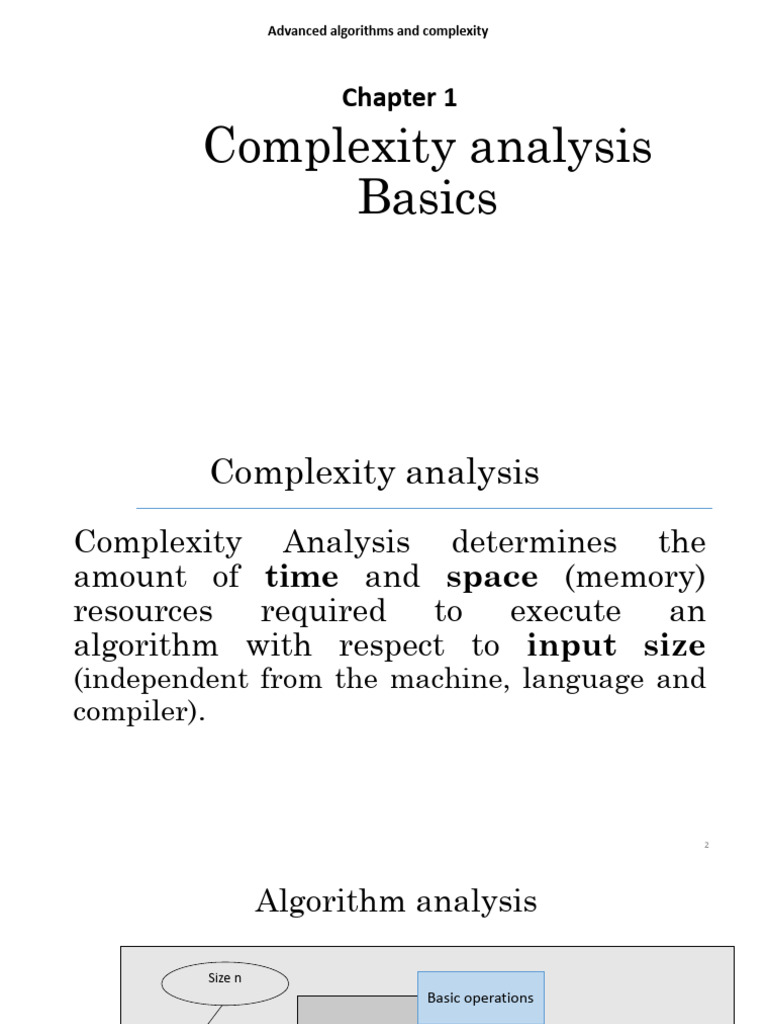 1-Complexity Analysis Basics-23-24 | PDF | Time Complexity | Logarithm