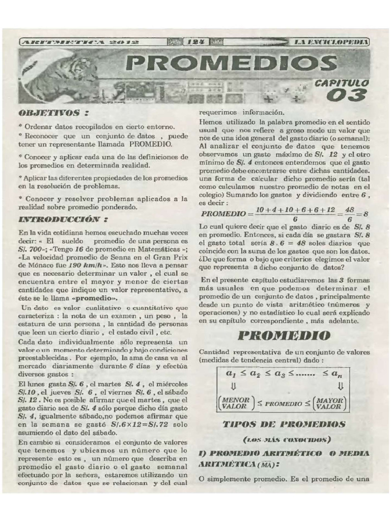 Promedios by Rubiños | PDF