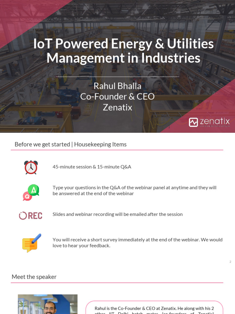Zenatix IoT Solutions for Energy Management | PDF | Automation ...