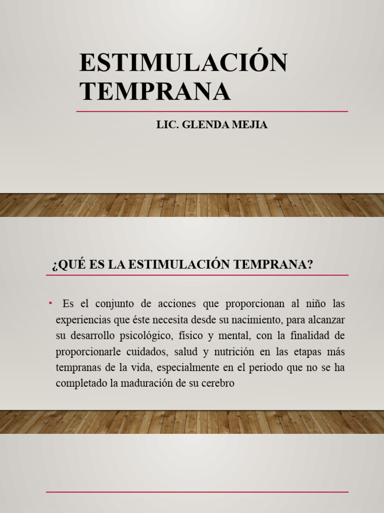 Estimulación Temprana ARN | PDF | El embarazo | Parto