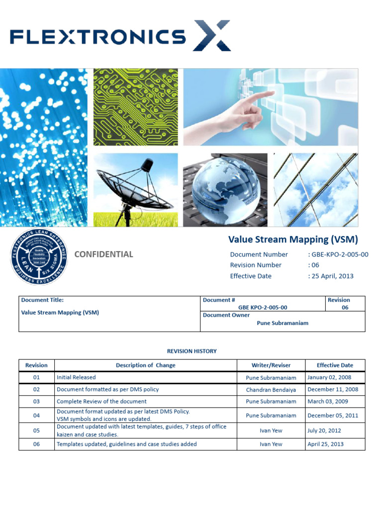 GBE-KPO-2-005-00 Value Stream Mapping (VSM) | PDF | Lean Manufacturing | Supply Chain