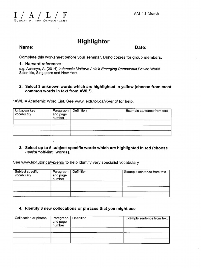Critical Reading Circles, Roles | PDF