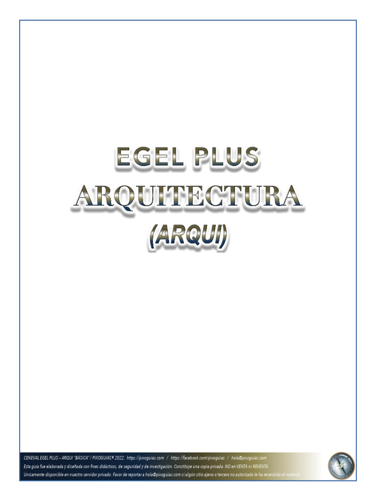 Egel Plus Arqui (Arquitectura) 2022 - Básica - (CP) C | PDF | Diseño