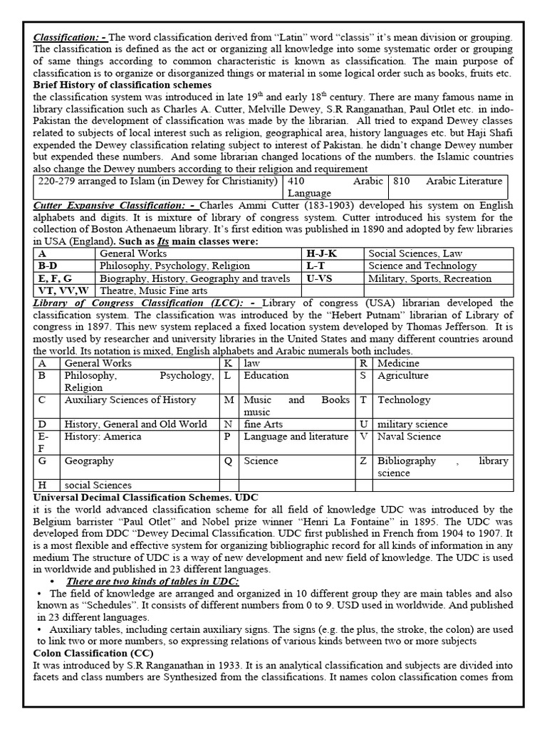 Applied Classification | PDF | Science | Library Science