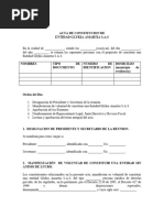 Modelo Acta Venta Acciones S.A.S. | PDF | Compartir (Finanzas) | Gobierno