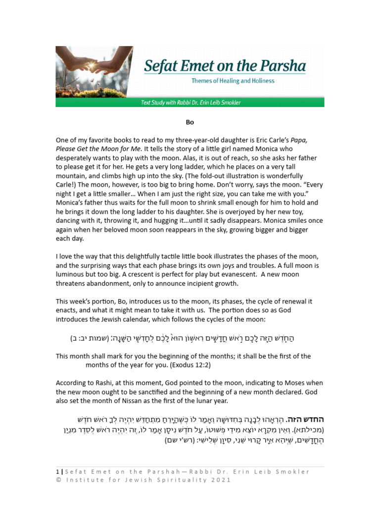 15 SE Bo | PDF | Torah | Hebrew Words And Phrases