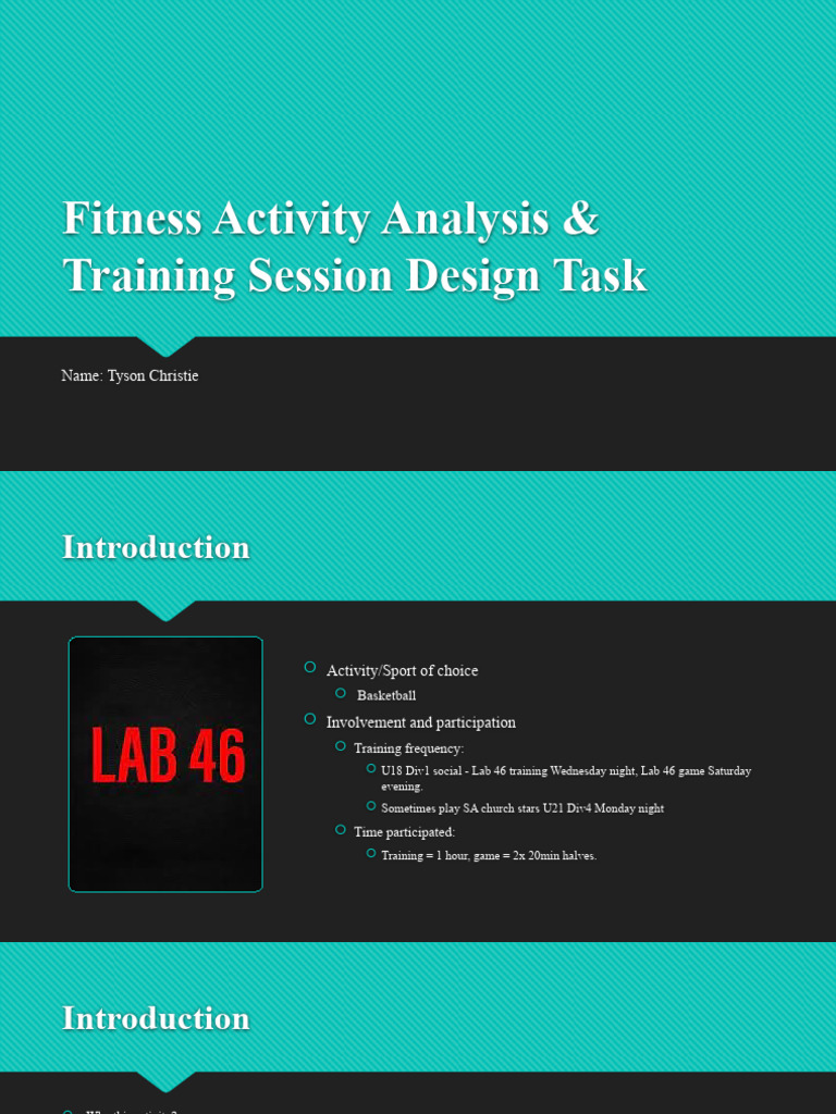 Fitness Activity Analysis - Student Exemplar 1 | PDF | Strength ...