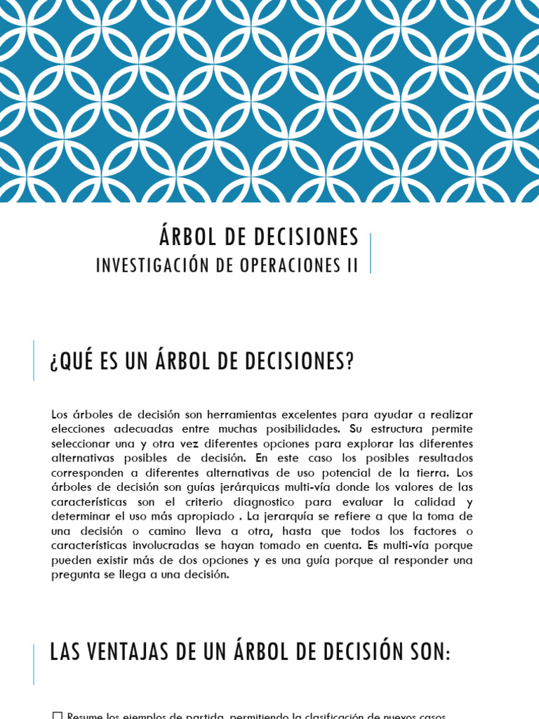 Árbol de Decisiones | PDF | Toma de decisiones