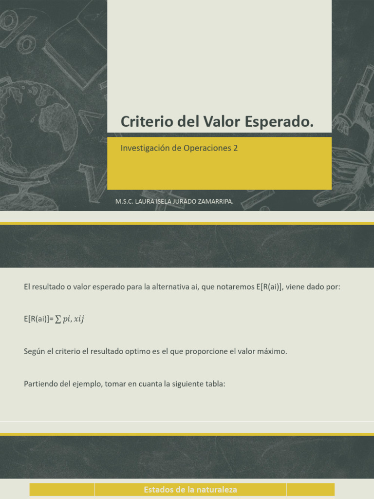 3.2 Criterio Del Valor Esperado | PDF