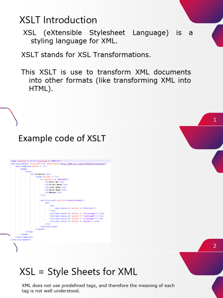 XSLT Basics for XML Transformation | PDF | Xslt | Data Serialization ...