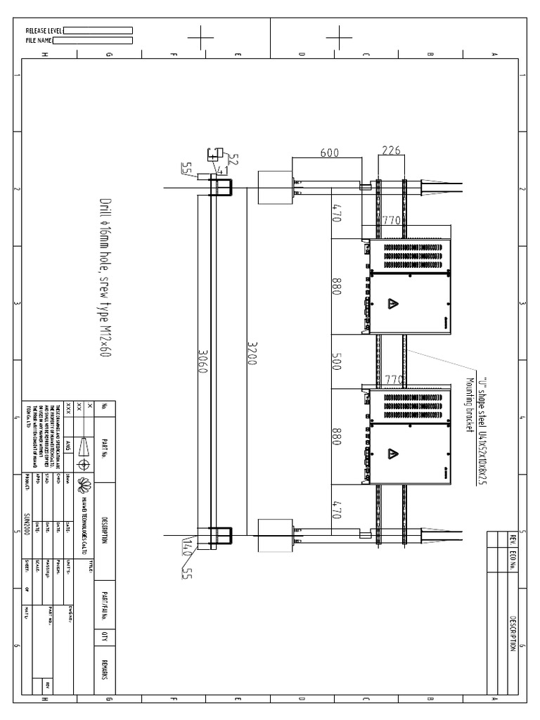 SmartACU2000D (With PID) Support-Mounted Installation Schematic | PDF