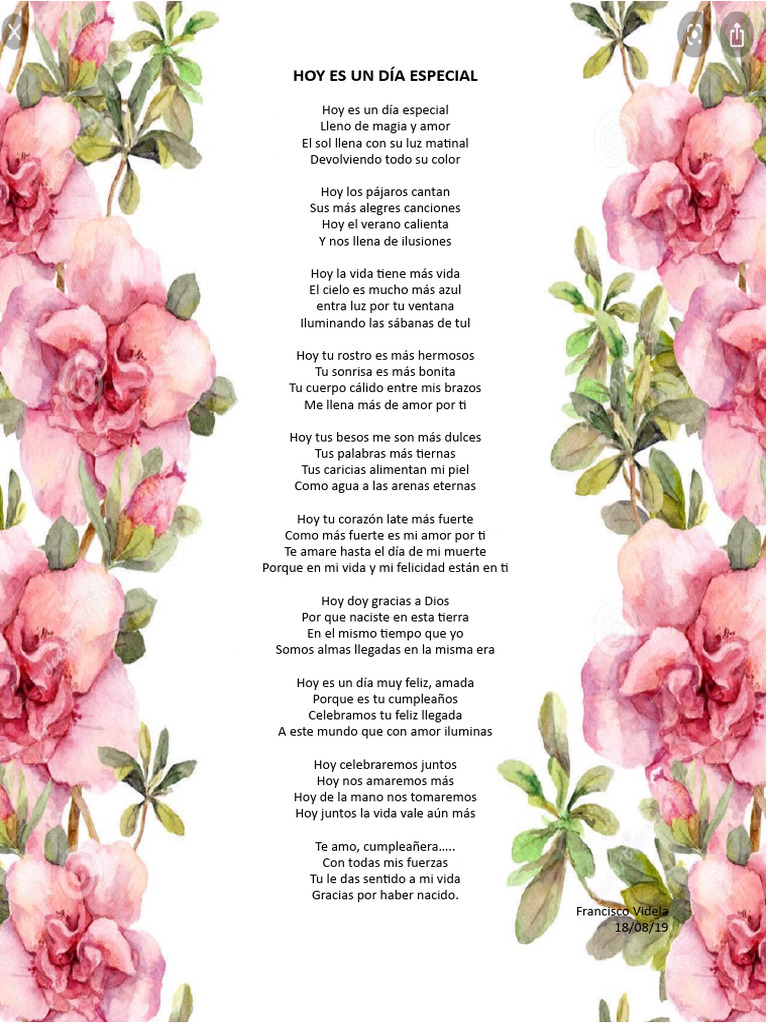 Hoy Es Un Dia Especial | PDF