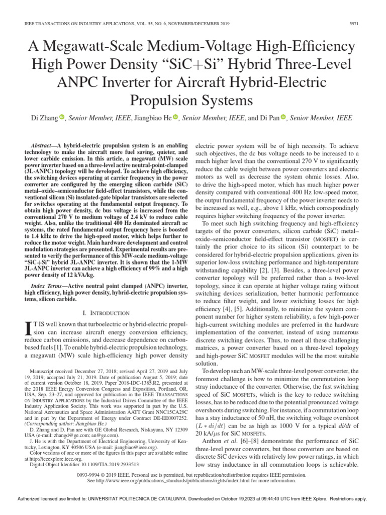 A Megawatt-Scale Medium-Voltage High-Efficiency High Power Density ...
