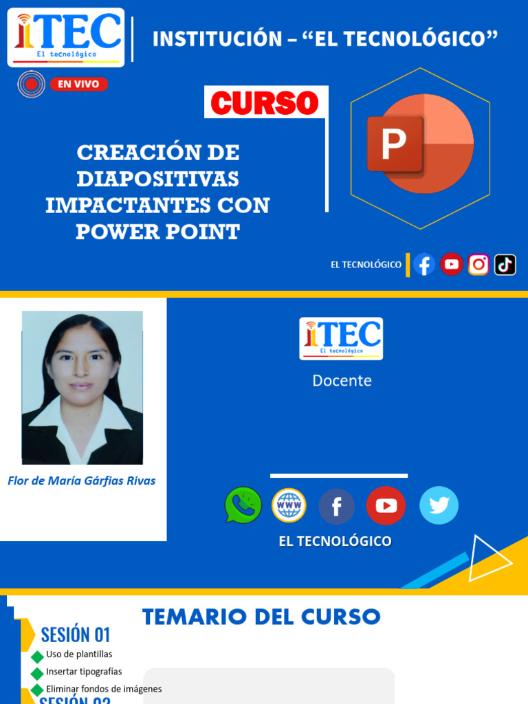 SESIÓN 01 PRESENTACIONES DIAPOSITIVAS CON POWER POINT (1) (2) | PDF | Microsoft PowerPoint ...