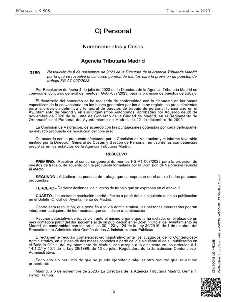 Boam9505 3189 | PDF | Madrid | Gobierno