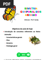 Simetria Corporal em Animais | PDF | Sistema nervoso | Corpo humano
