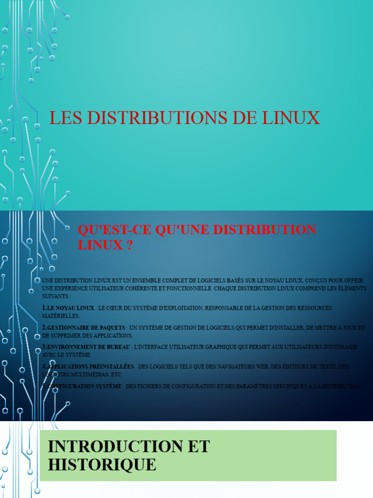 Les différentes distributions Linux | PDF | Distribution Linux | Linux