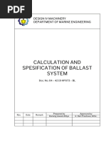 Ballast System Design and Calculations | PDF | Valve | Pump