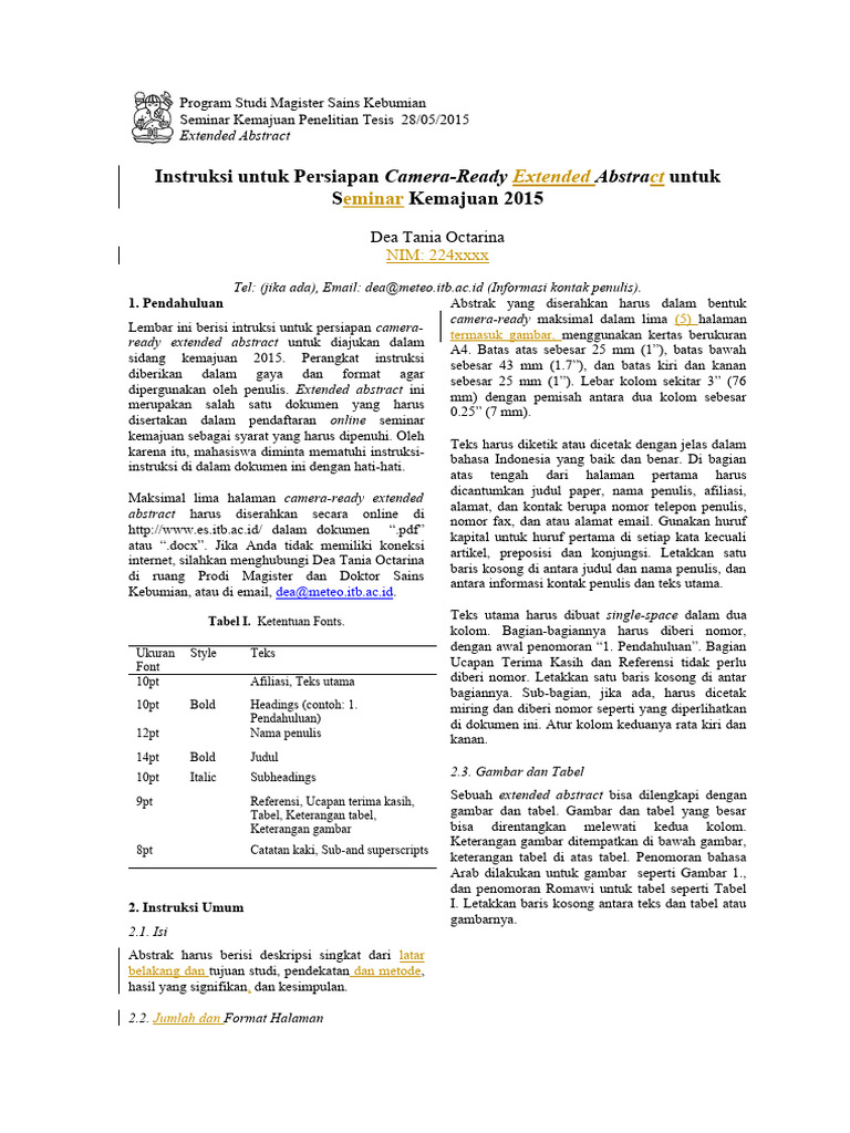 Format Extended Abstract Rev1 | PDF