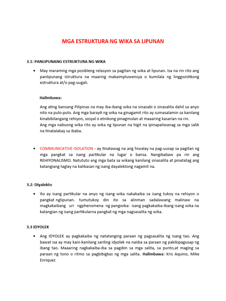 Group 2 Mga Estruktura NG Wika Sa Lipunan | PDF Group 2 Mga Estruktura NG Wika Sa Lipunan | PDF