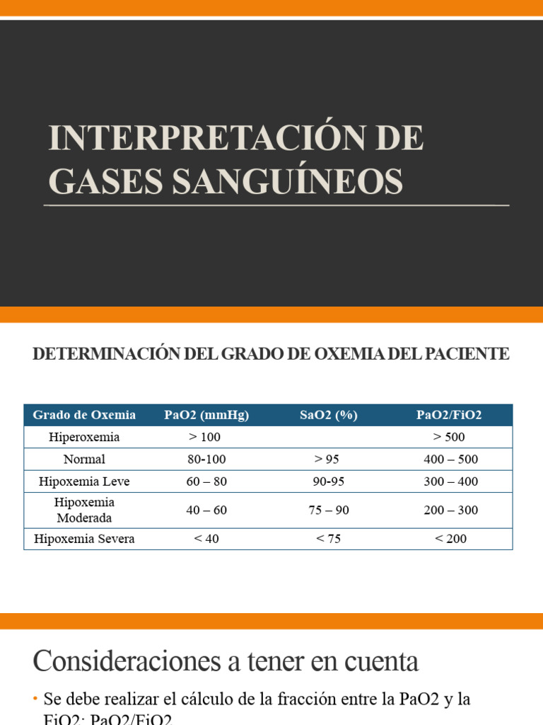Interpretación de Gases Sanguíneos | PDF | Sodio | Desordenes metabólicos