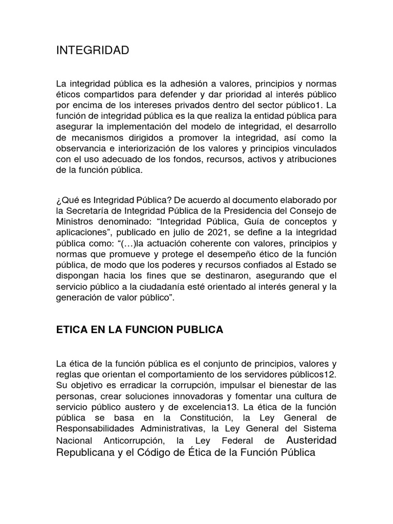 Integridad y Etica | PDF | Ciencias sociales