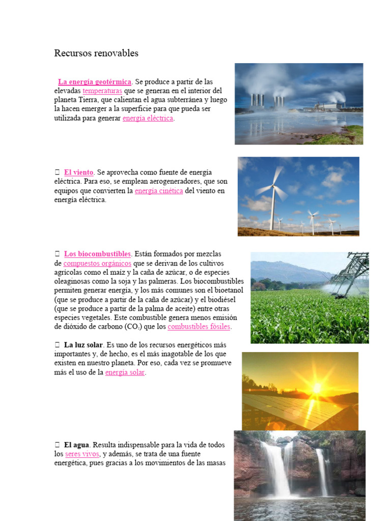 Recursos Renovables | PDF | Energía renovable | La energía nuclear