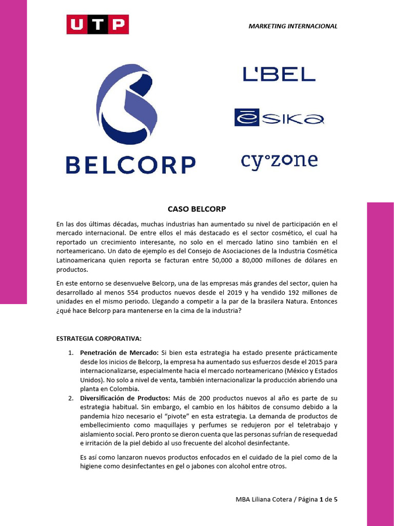 Caso Belcorp | PDF | Marketing | Marca