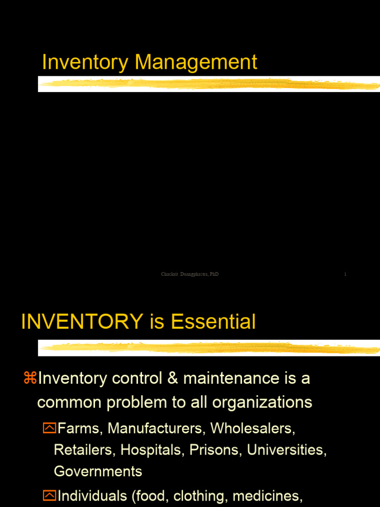 Inventory Mgt-Short | PDF | Inventory | Cost