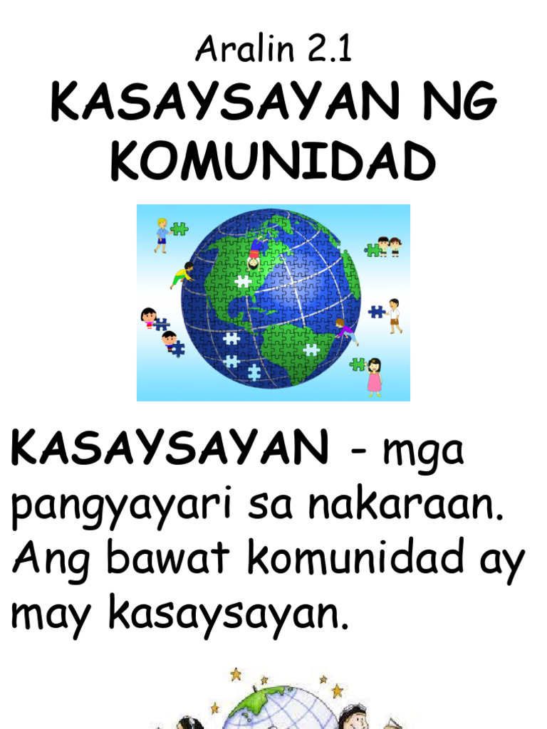 2.1 Kasaysayan NG Komunidad | PDF