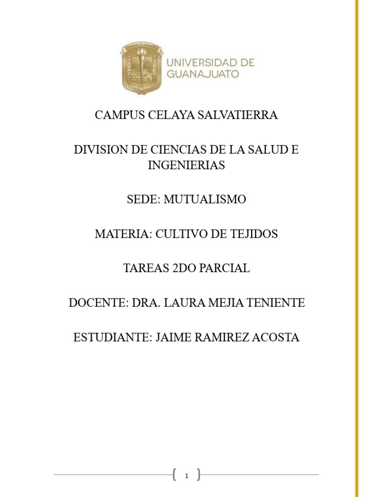 Tarea CT2 | PDF | Biología Celular | Interacciones biológicas