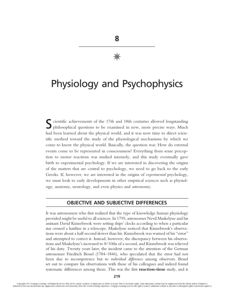 7.1.physiology and Psychophysics | PDF | Visual Perception | Perception