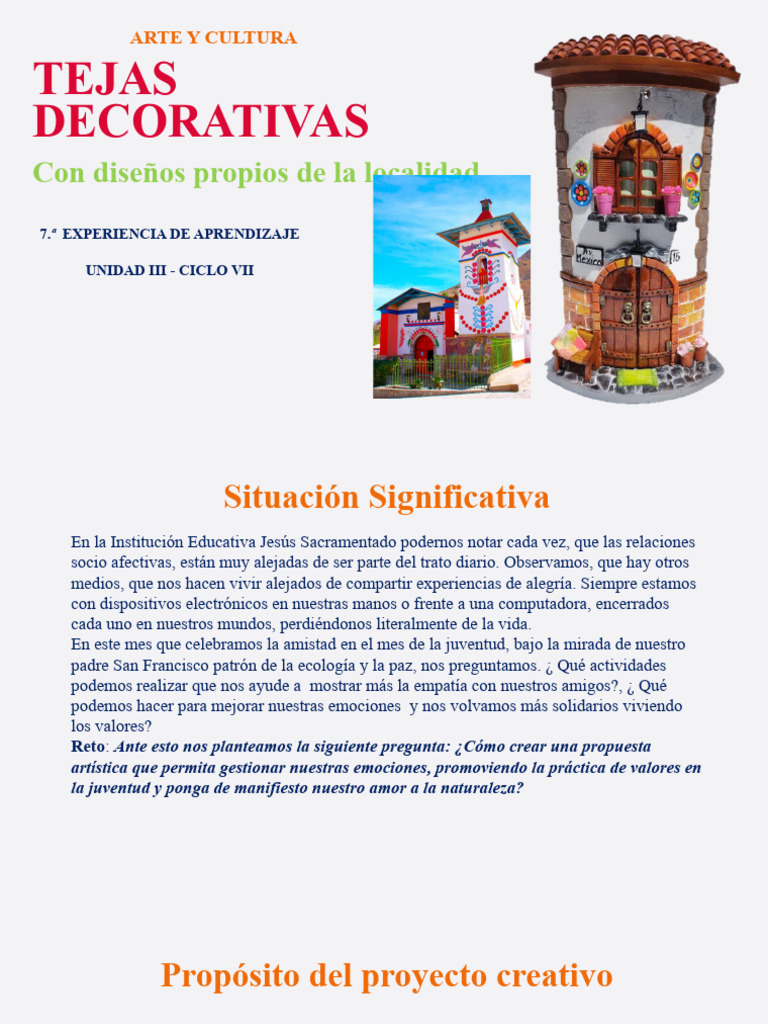 Tejas Decorativas - Vi Unidad | PDF | Pinturas | Aprendizaje