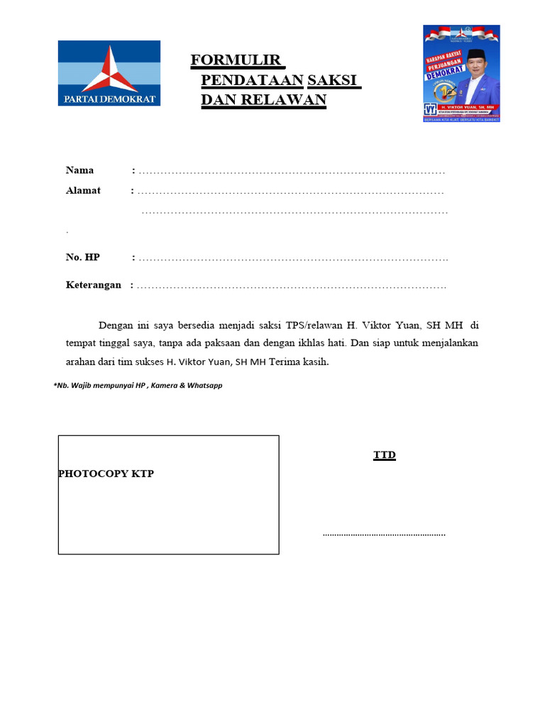 Formulir Pendataan 01 | PDF