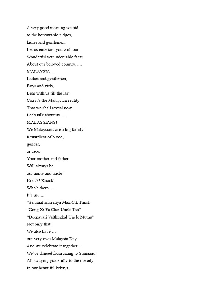 UNITY-choral Speaking | PDF