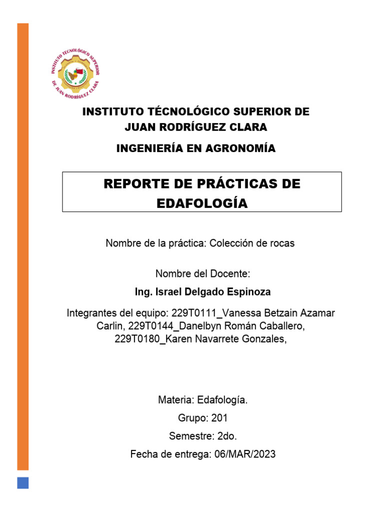 Carátula Del Reporte de Prácticas | Descargar gratis PDF | Laboratorios | Evaluación