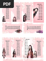 Tablas de Multiplicar del 2 al 12 | PDF