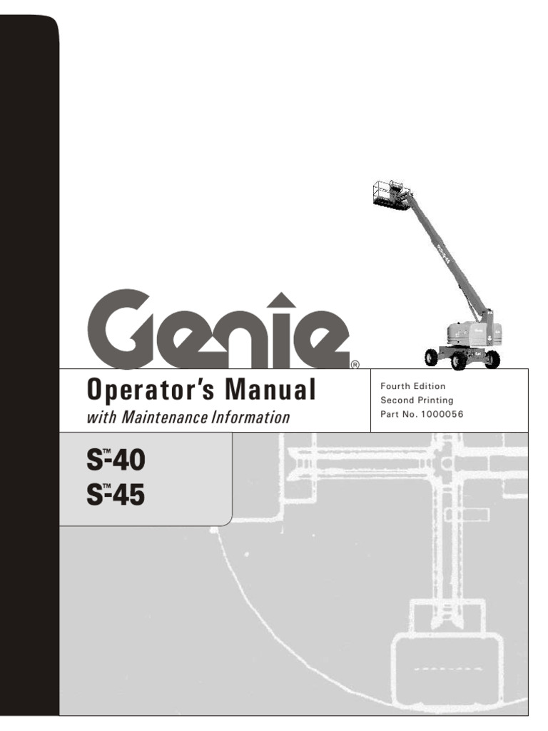 Manlift Operator Manual 1000056 en | PDF | Switch | Crane (Machine)