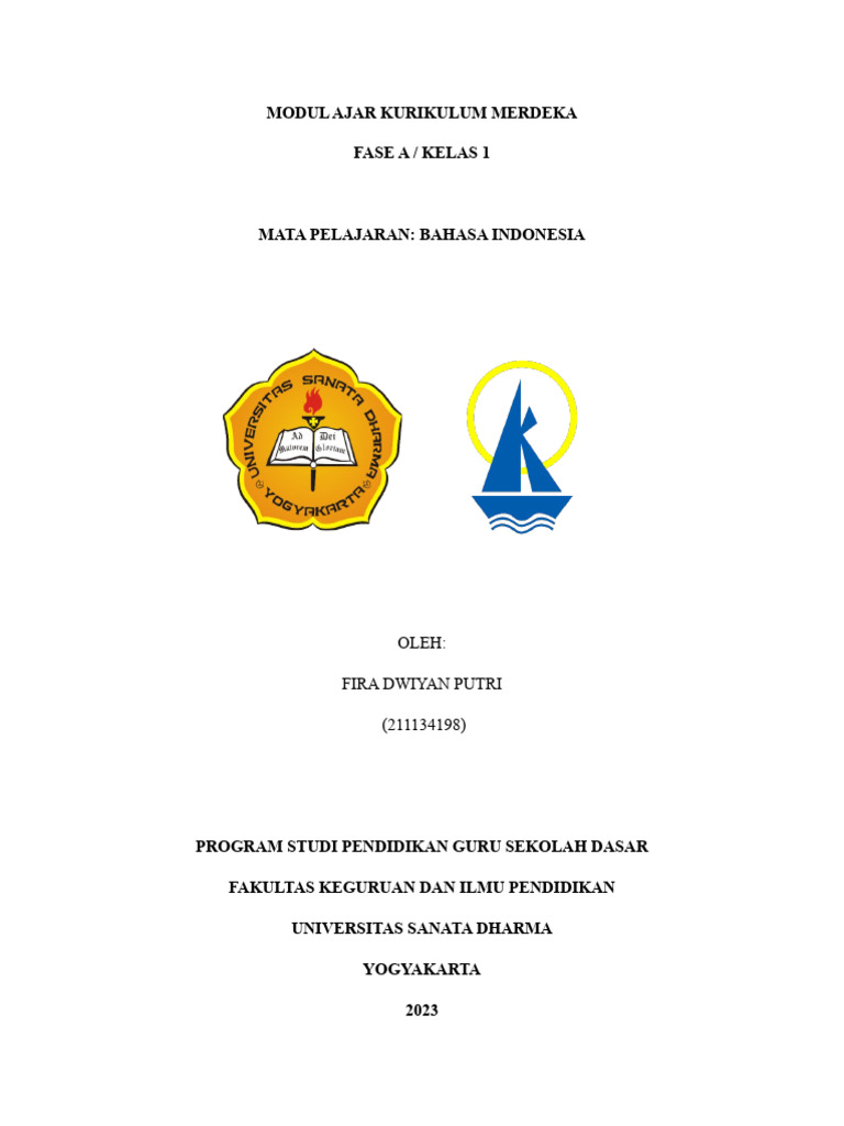 Modul Ajar Kurikulum Merdeka Kelas 1 Concat | PDF