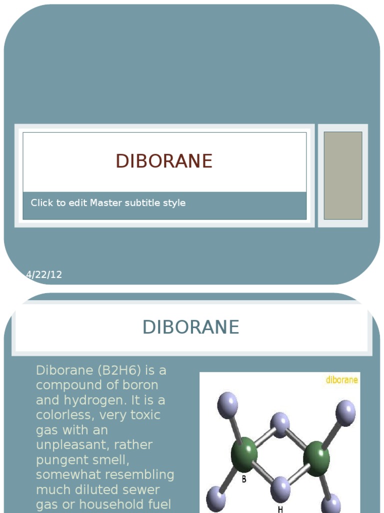 DIBORANE | Chemical Process Engineering | Chemical Substances