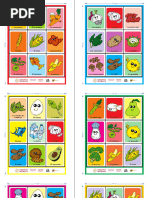 Bingo de Frutas y Verduras | PDF | Alimentos | Vegetales