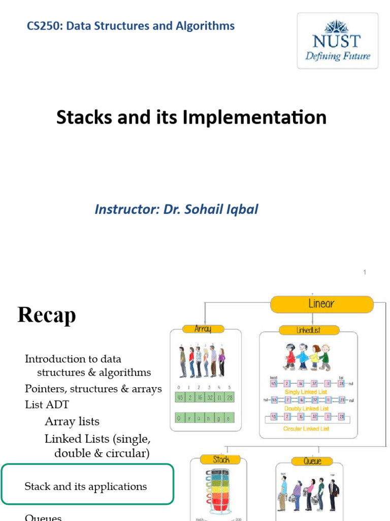 05 Stacks and Its Implementation | PDF | Computer Engineering | Computer Programming