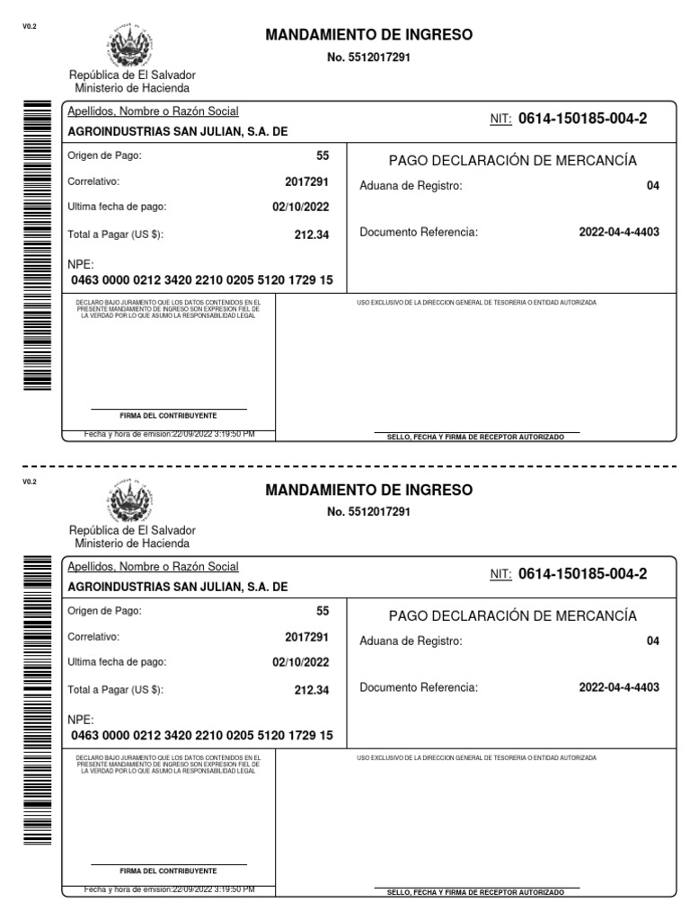 Mandamiento de Ingreso | PDF