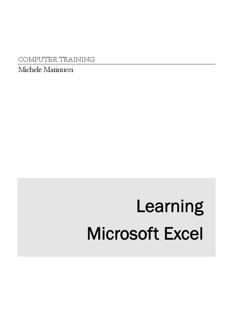 Excel - Handbook (PDF Library) | PDF | Chart | Microsoft Excel