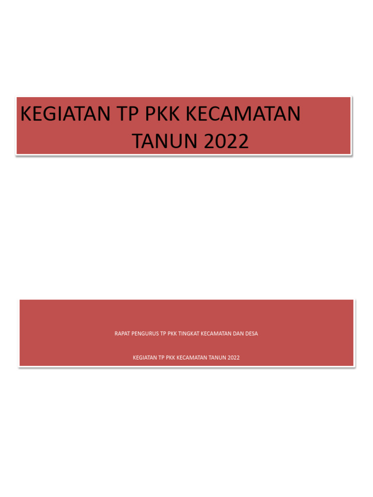 Parpoin PKK 2022 | PDF