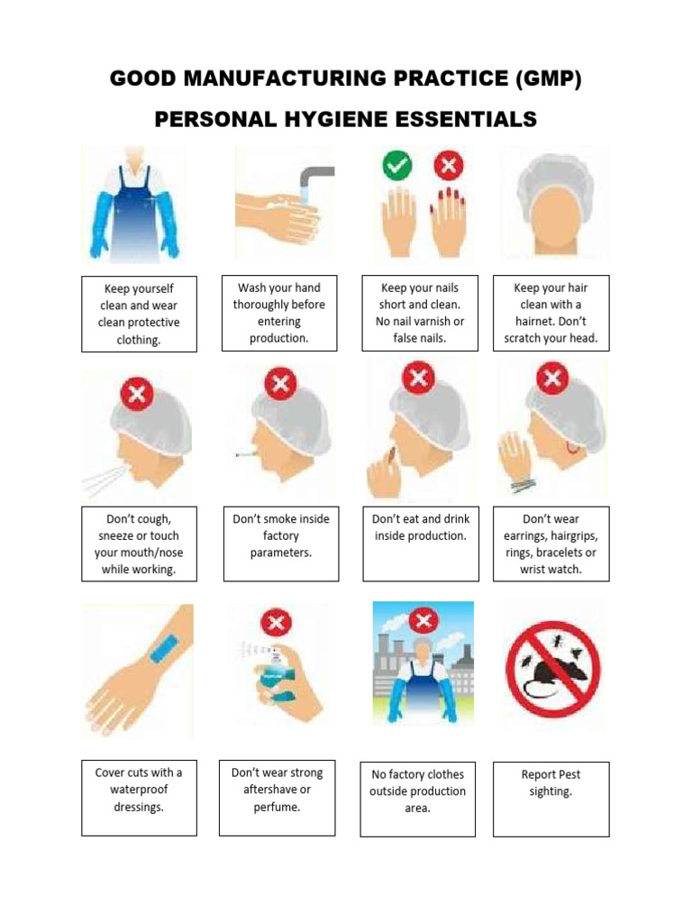 GMP posters personnel hygiene | PDF