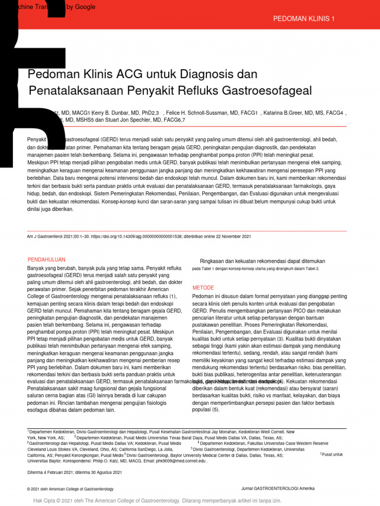 ACG Clinical Guideline For The Diagnosis And.154-1 | PDF