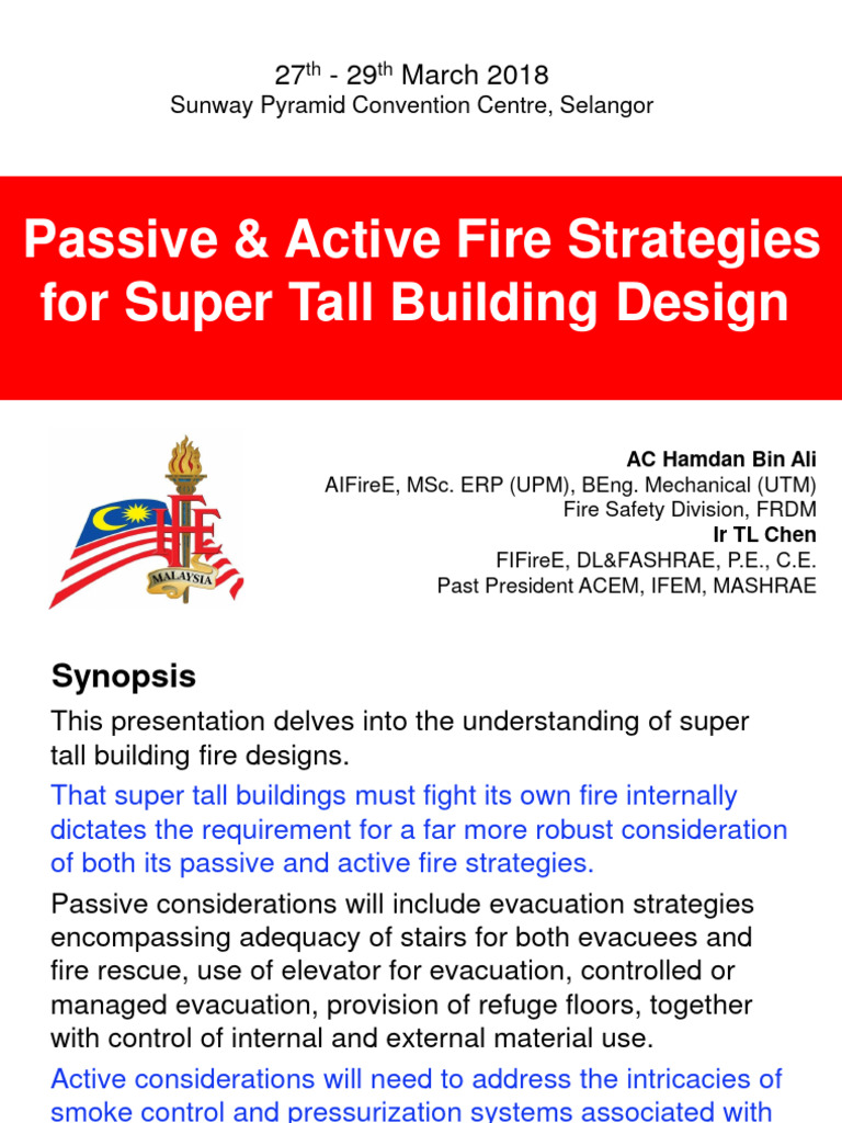 Passive & Active Fire Strategies For Super Tall Building Design ...